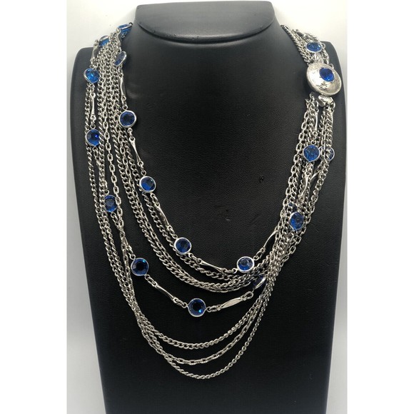 Celebrity NY | Jewelry | Signed Celebrity Ny Multi Strand Silver Tone ...